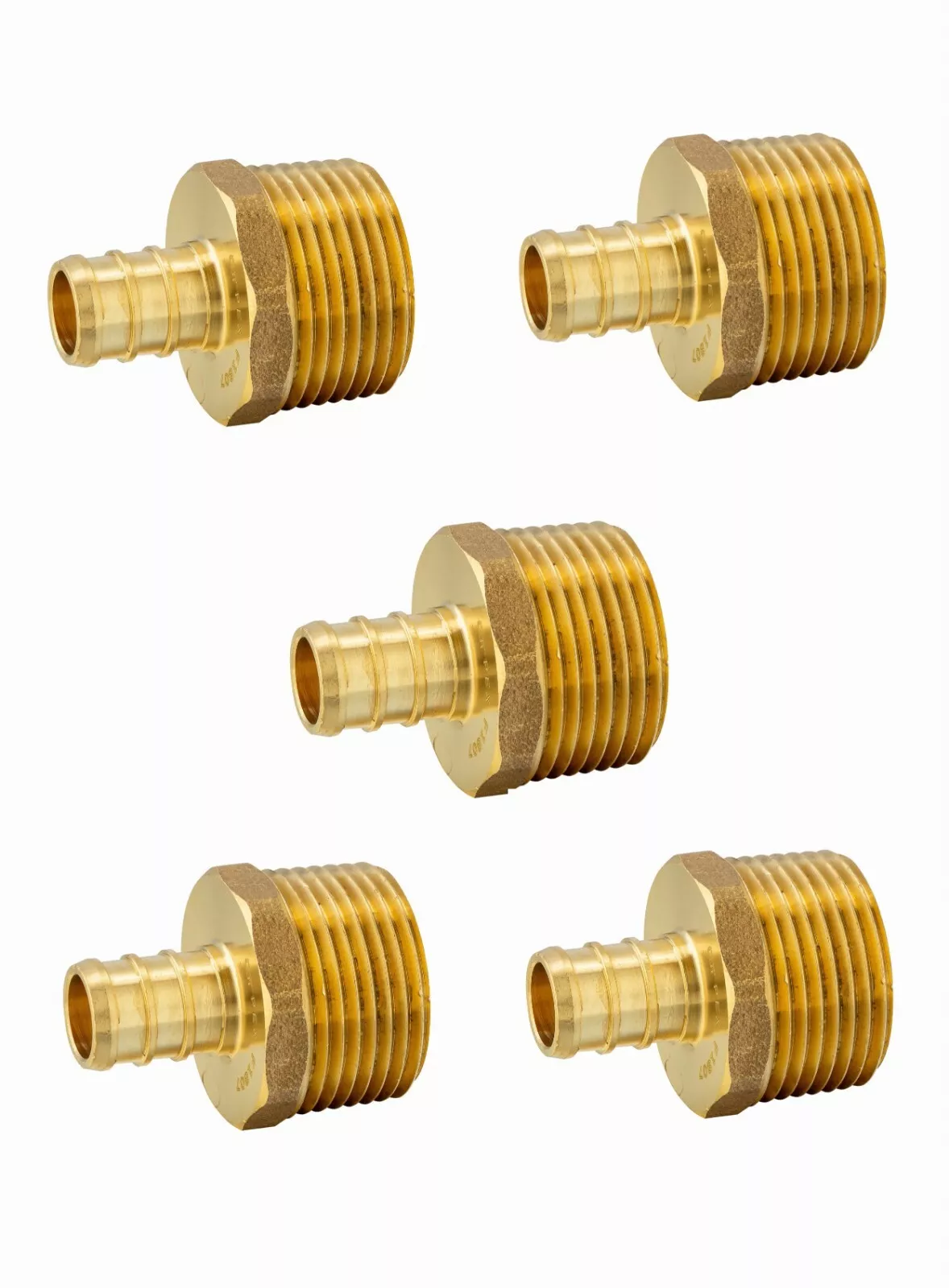 5 PCS EFIELD 3/4" PEX x 1" Male NPT Threaded Adapters Brass Fittings(No Lead - Walmart.com