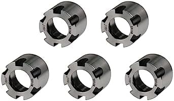 5 PCS ER16M Collet Chuck Nut M19 Thread Collet Clamping Balancing Nuts ...