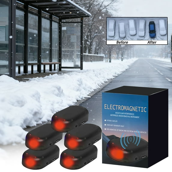 5 PCS Electromagnetic Snow Removal, 2026 New Anti-Freeze ...