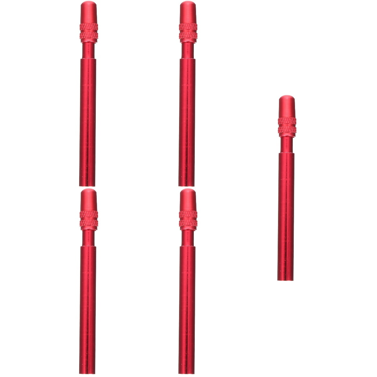 5 PCS Extended Valve Bikes Tire Valves Stem Metal Stems Nozzle Red ...