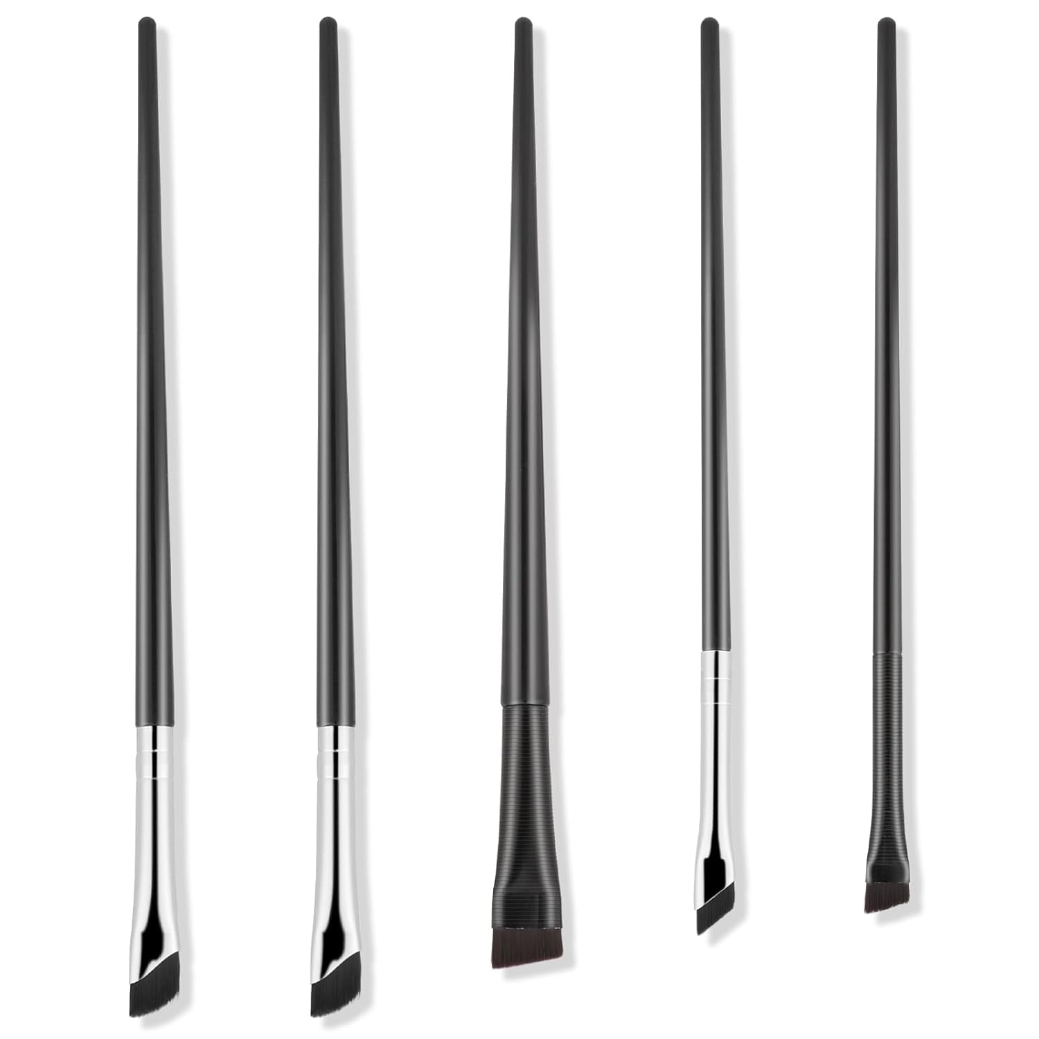 5 PCS Eyeliner Brushes Thin Slanted Angled Brush Angled Flat Definer ...