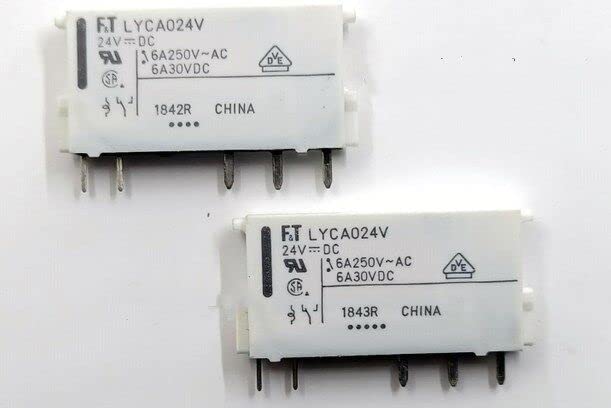 5 PCS FTR-LYCA024Y LYCA024V 24VDC 6A 5-pin electromagnetic Relay ...