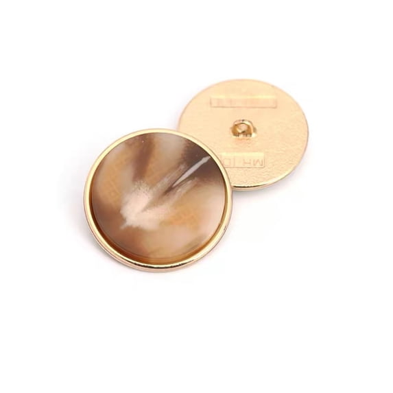 5 PCS Fashion Metal Pattern Round Button Arrow Pattern Button for ...