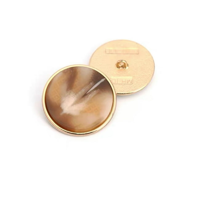 5 PCS Fashion Metal Pattern Round Button Arrow Pattern Button for ...