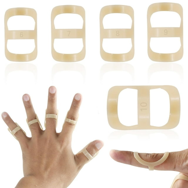 5 PCS Finger Splints Kit, Plastic Finger Splint Pinky, Waterproof Thumb ...