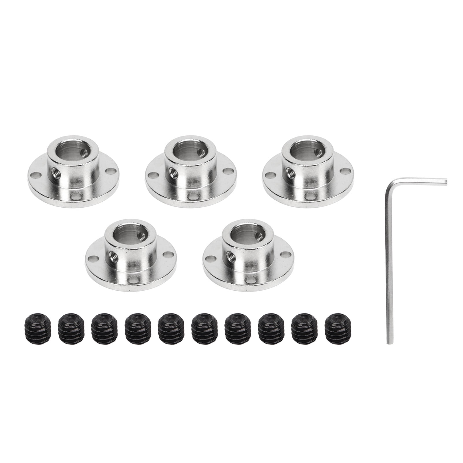 5 PCS Flange Coupling Connector Guide Shaft Support Coupler Fittings ...