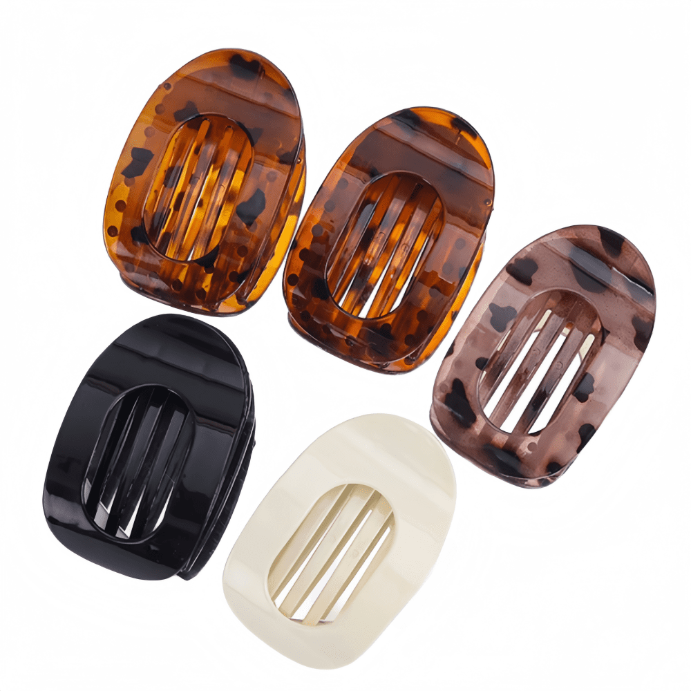 5 PCS Flat Hair Clips for Women, French Hair Claw Clips for Thick, Thin ...