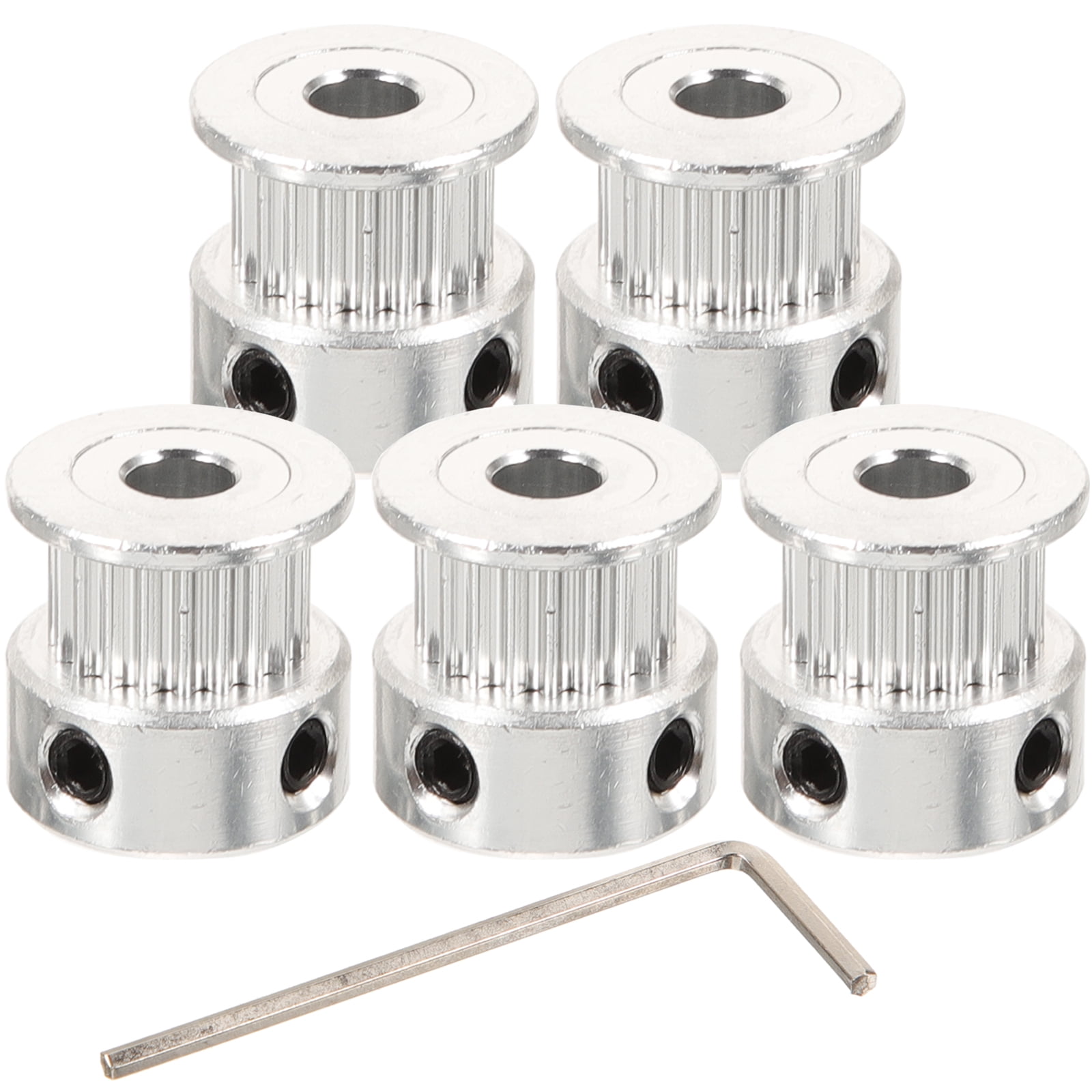 5 PCS GT2 Pulleys Plastic Pulley 2gt Pulley Wedge Pulleys Aluminum Gt2 ...