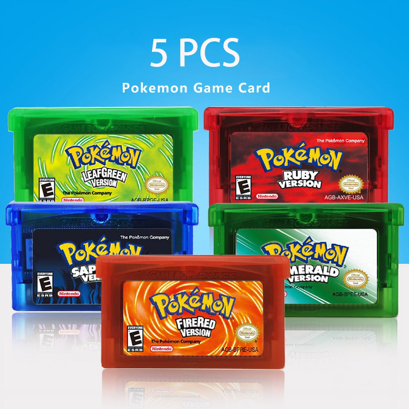 5 PCS Game Boy Advance Game Cartridge for GBA/GBASP/GB/GBC/NDS/IDS/NDSL ...