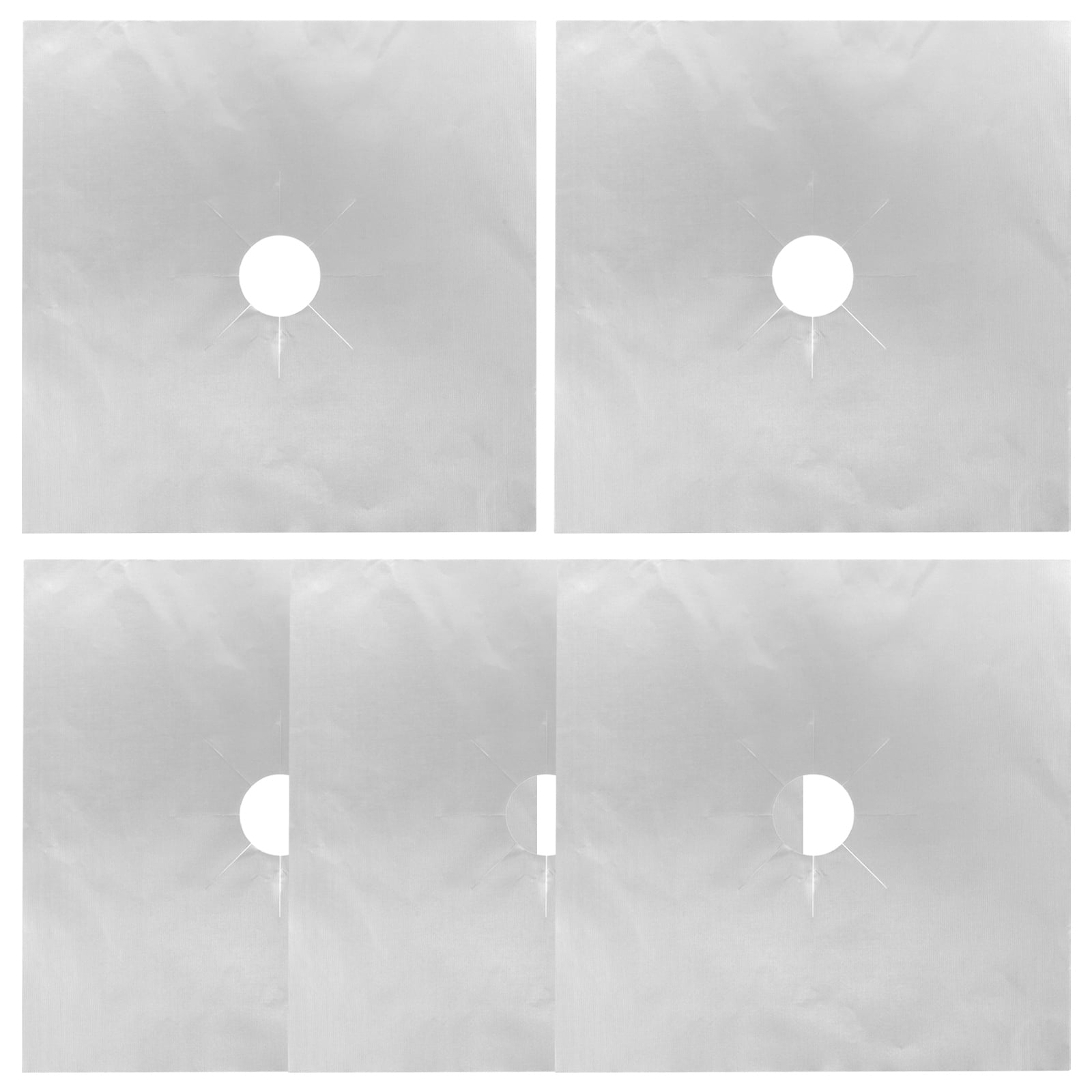 5 PCS Gas Cooker Non-stick Oven Liner Gas Range Mat Gas Range Drip Pans ...