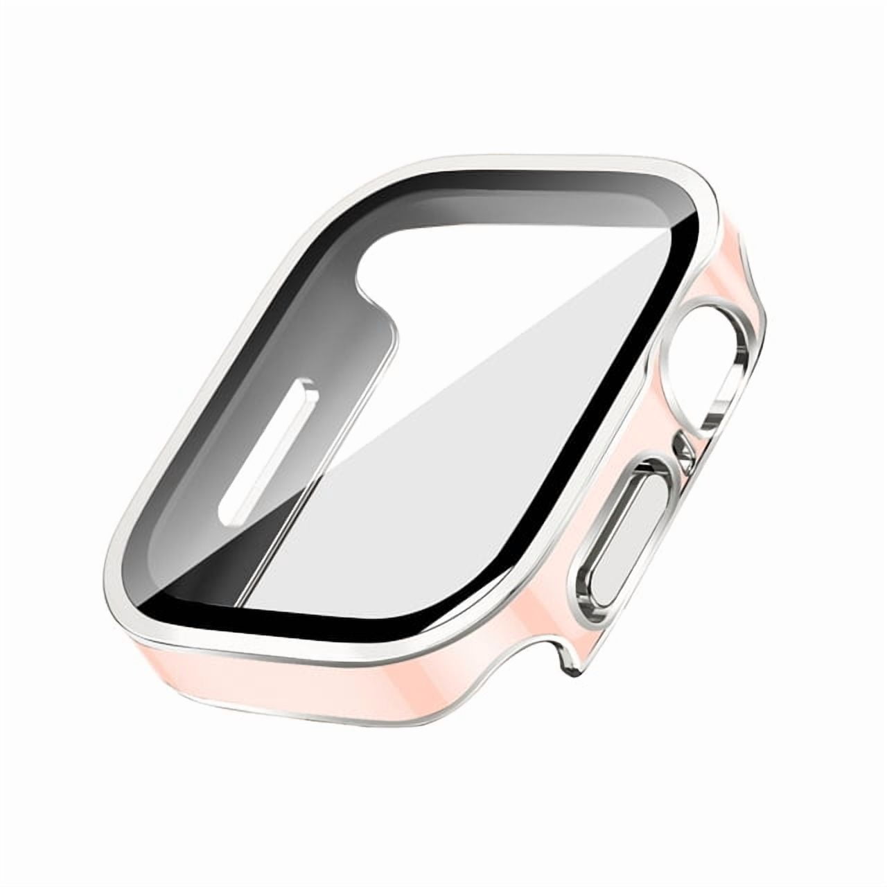 5 PCS Glass Case compatible with Apple Watch 42 46mm 45mm 41 49 44mm 40 ...