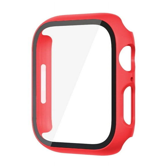 5 PCS Glass Case compatible with Apple Watch 8 7 45mm 44mm 41mm 40mm PC ...