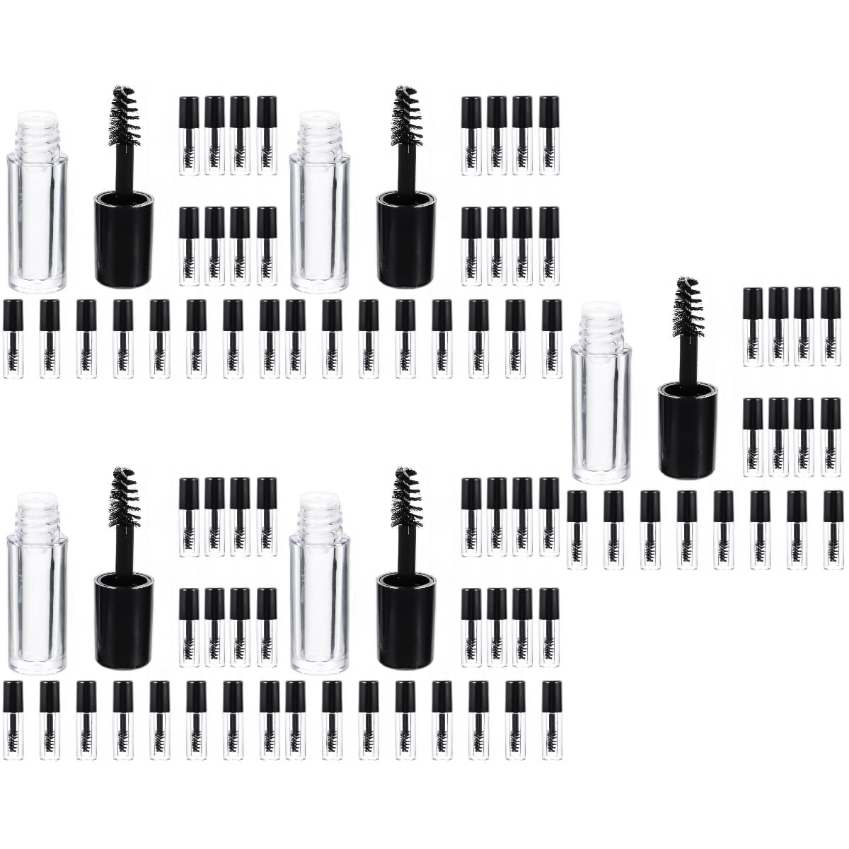 5 PCS Gloss Toothpaste Empty Eyelashes Refillable Mascara Containers ...
