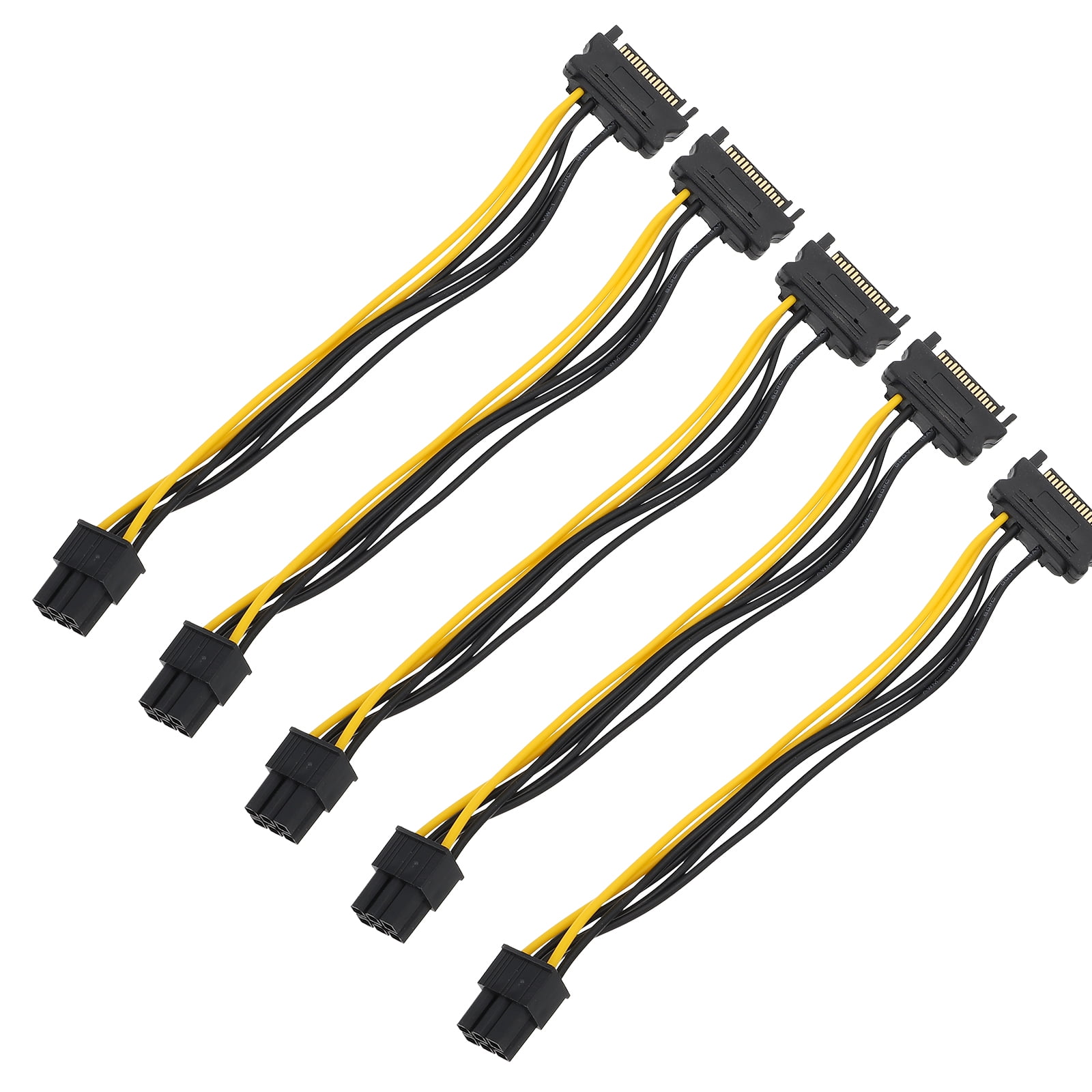 5 PCS Graphics Card Power Cable Power Cord GPU Power Wire PCIe Power ...