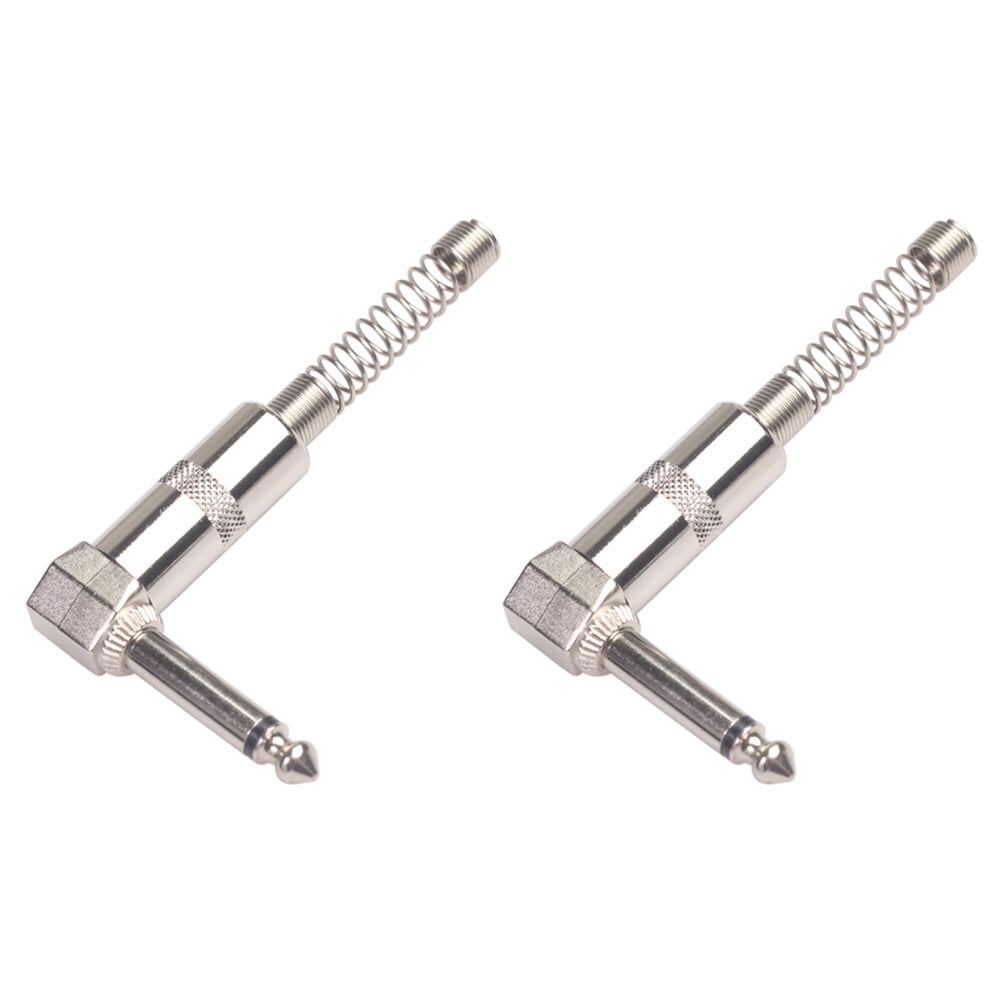 5PCS 6.35mm Interface Cable Adapter 90 Degree Jack Effect Pedal ...