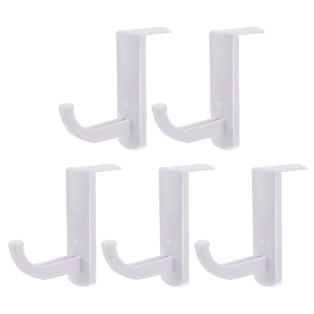 5 PCS Headphone Rack Desk Hook Holder for Wired Monitor Stands White ...