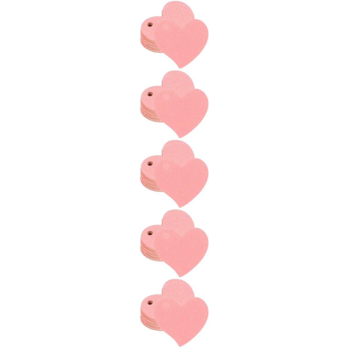 5 PCS Heart Shaped Elevator Stickers Blank Ornaments Gift Card Pink ...