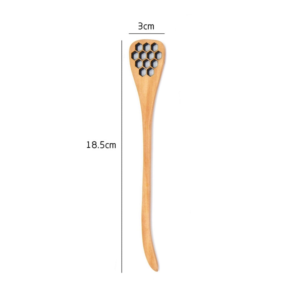 5 PCS Hollow Mixing Spoon Honey Stirrer Comb Sticks Honeycomb - Walmart.com