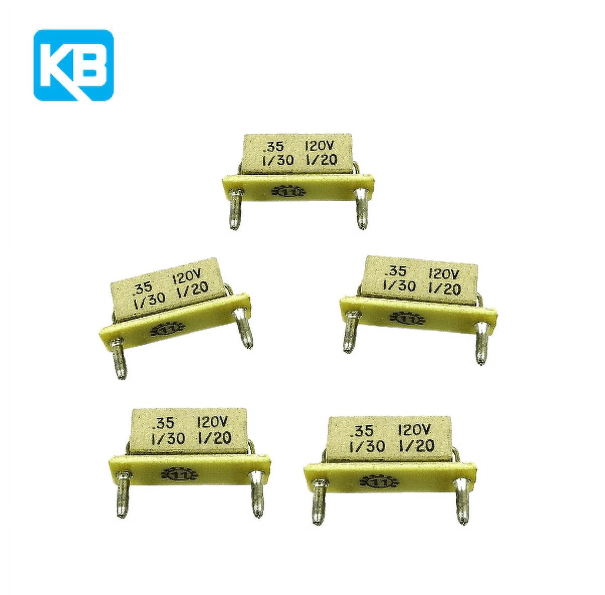 5 PCS Kb electronics 9835 Horsepower resistor 0.35 Ohms (Range: 1/30-1/ ...