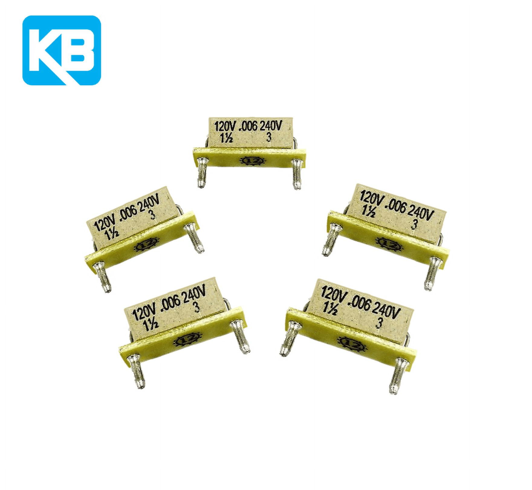 5 PCS Kb electronics 9850 Horsepower Resistor 0.006 Ohms (Range: 1/2 Hp ...
