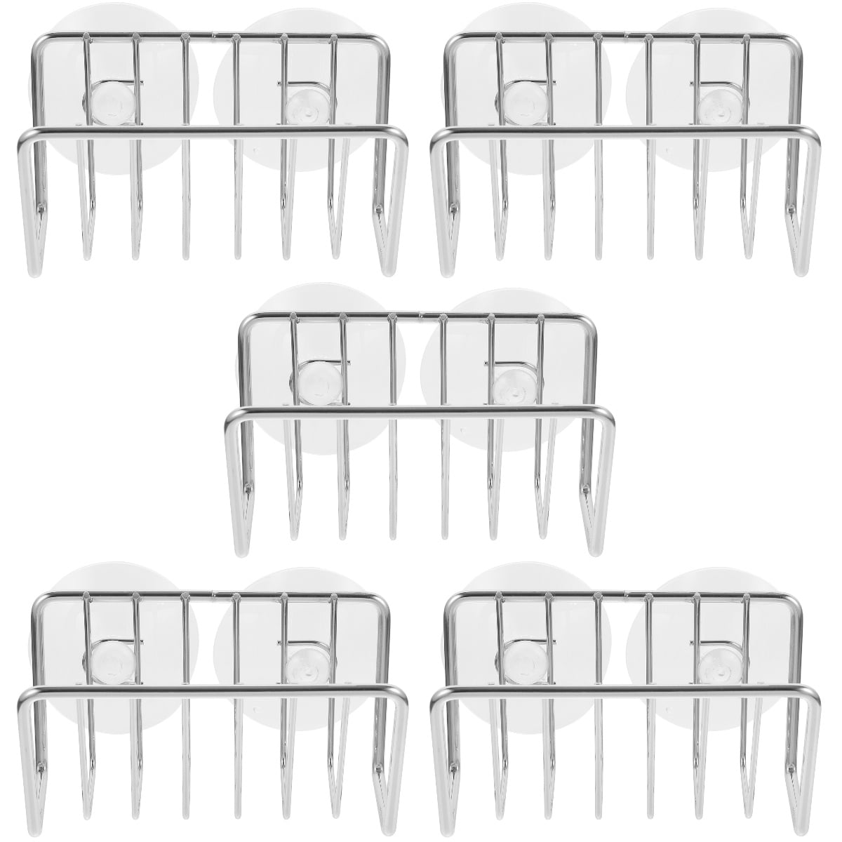5 PCS Kitchen Sink Organizer Magnetic Sponge Holder for Dish Rack ...