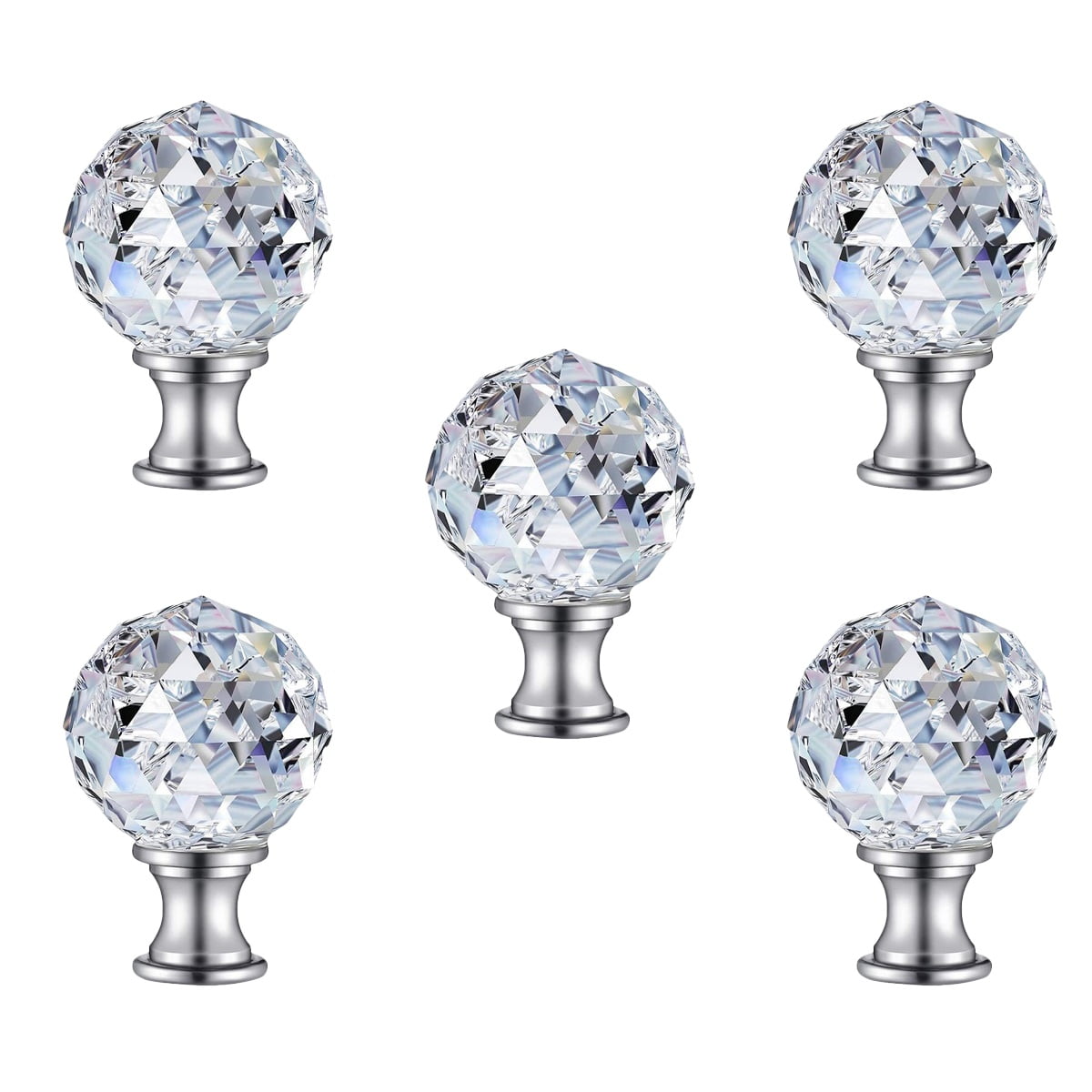 MERRYHAPY 5-Pack Round Lamp Finials Modern Light Fixture Screw Caps ...