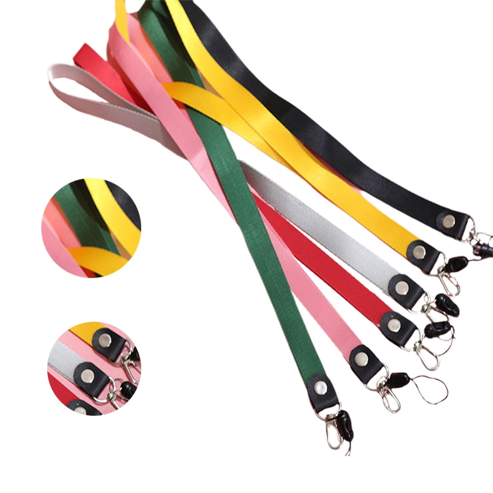 Raindrops 5PCS Solid Color Woven Lanyard Long Neck Strap Simple ...