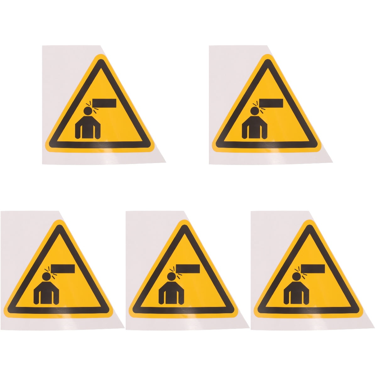 5 PCS Low Ceiling Watch Your Head Sign Caution Hot Security Stickers ...