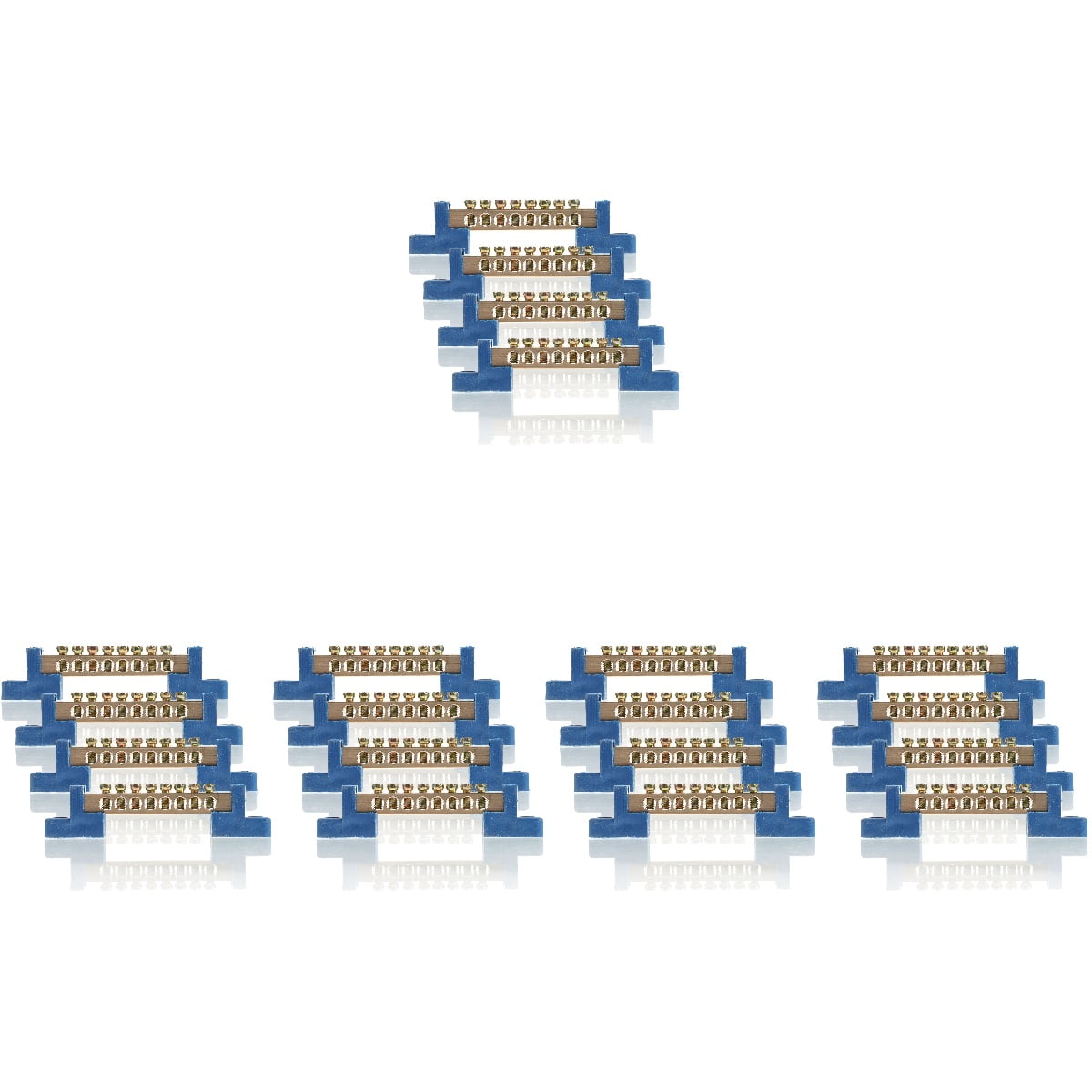 5 PCS Low Voltage Terminal Block Copper Distribution Bus Bar - Walmart.com