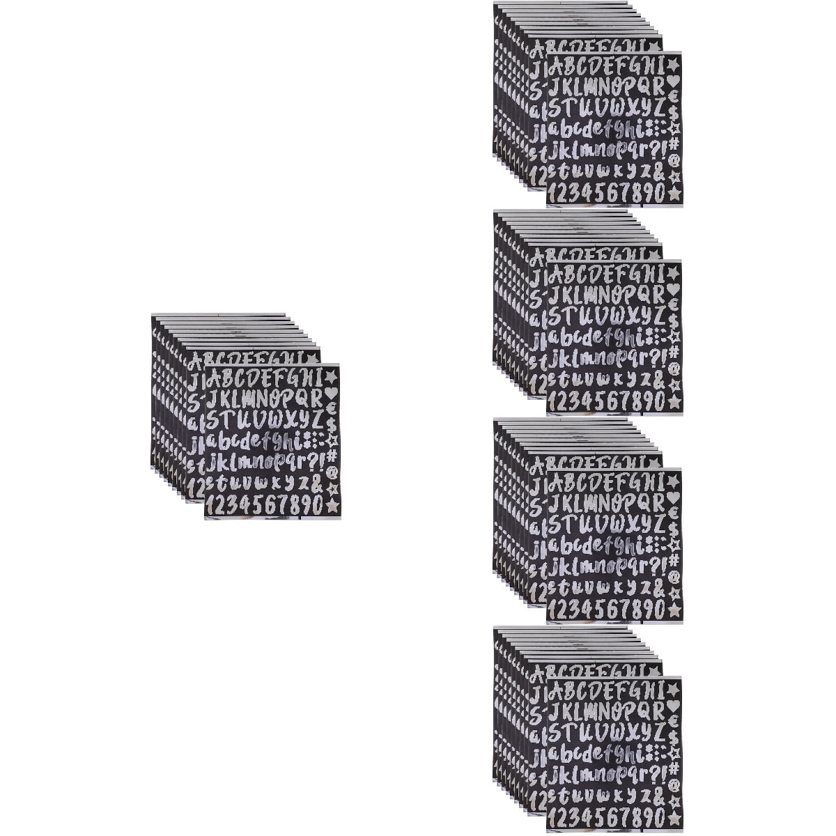 5 PCS Mailbox Numbers Reflective outside Mailboxes Sign Letter Silver ...