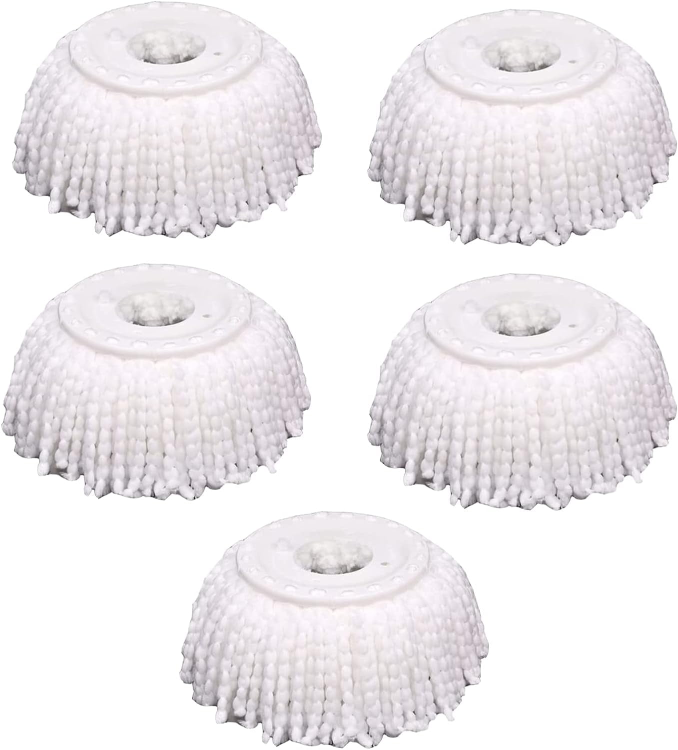 5 PCS Microfiber Replacement Mop Head Spin Mop Head Replacement 5-Pack ...