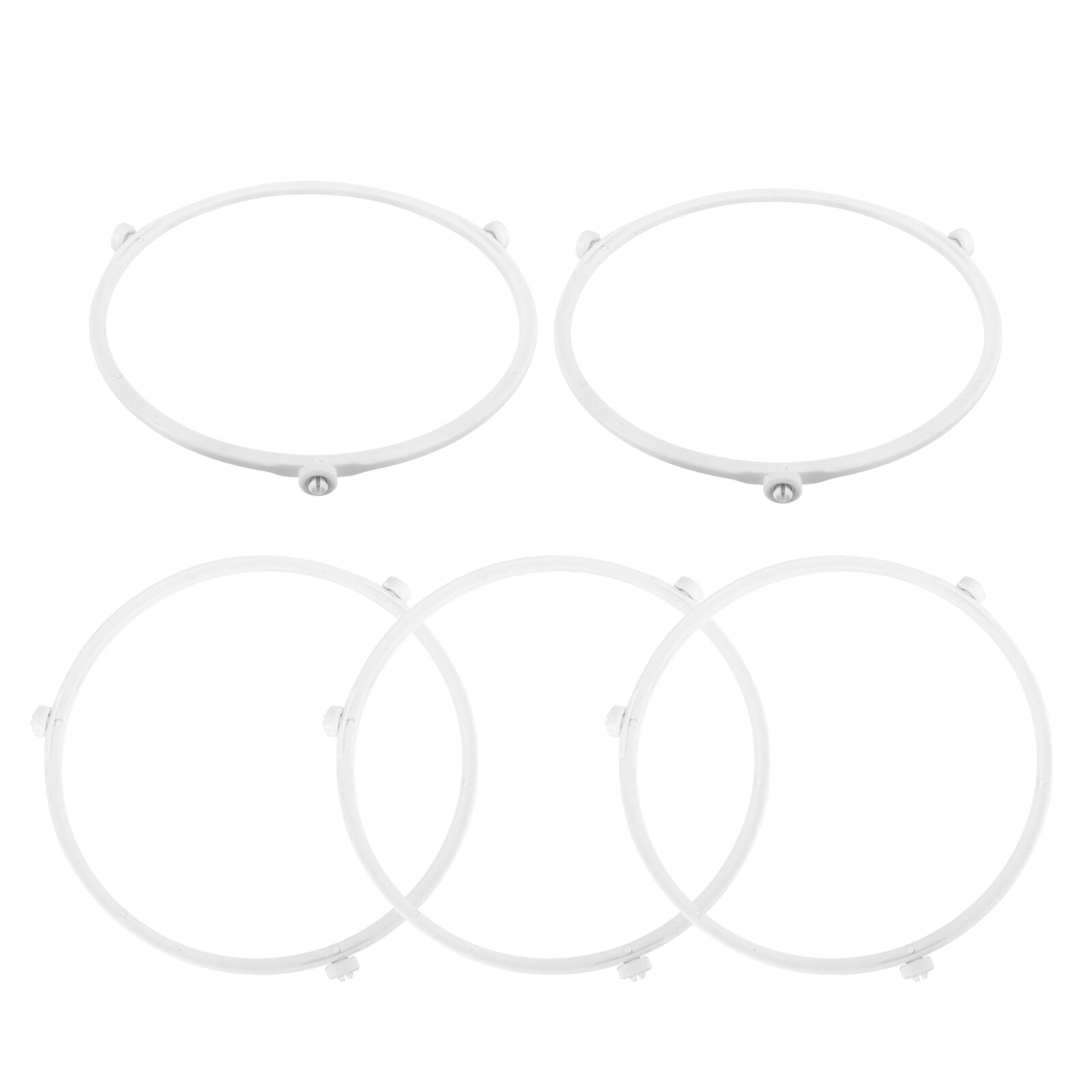 Universal 5 PCS Heat-Resistant Plastic Microwave Turntable Ring, Round ...