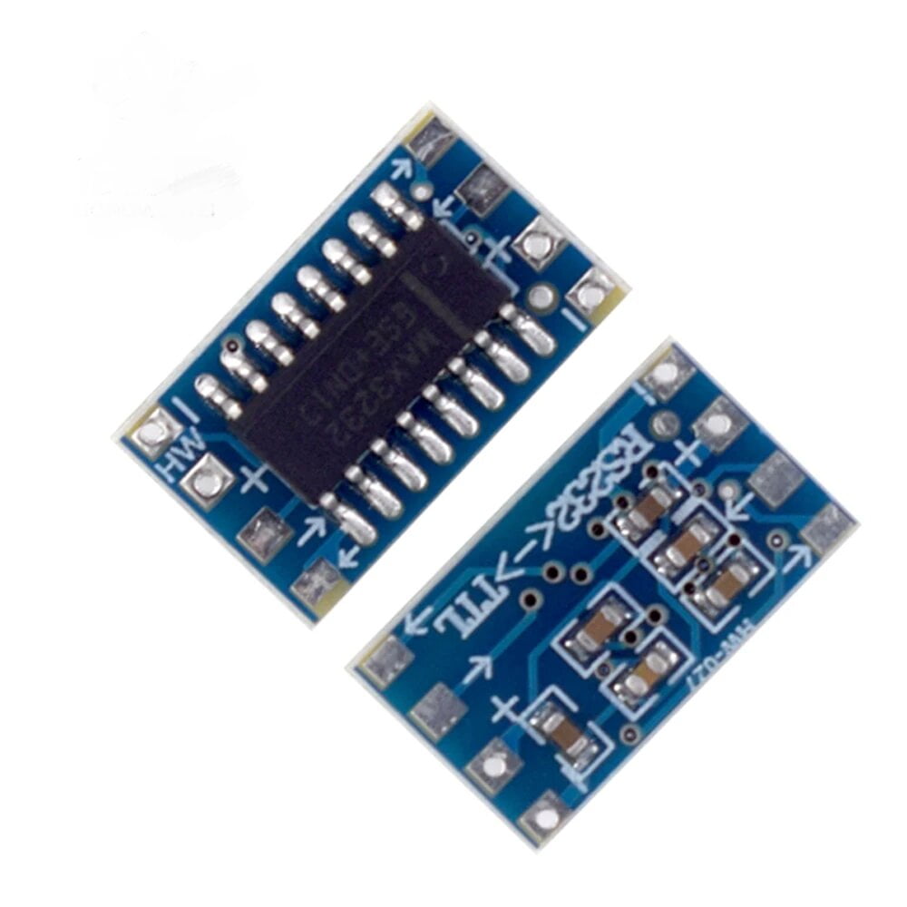 (5 PCS) Mini RS232 To TTL Level Conversion MCU Board Electronic Module MAX3232CSE Chip Serial ...