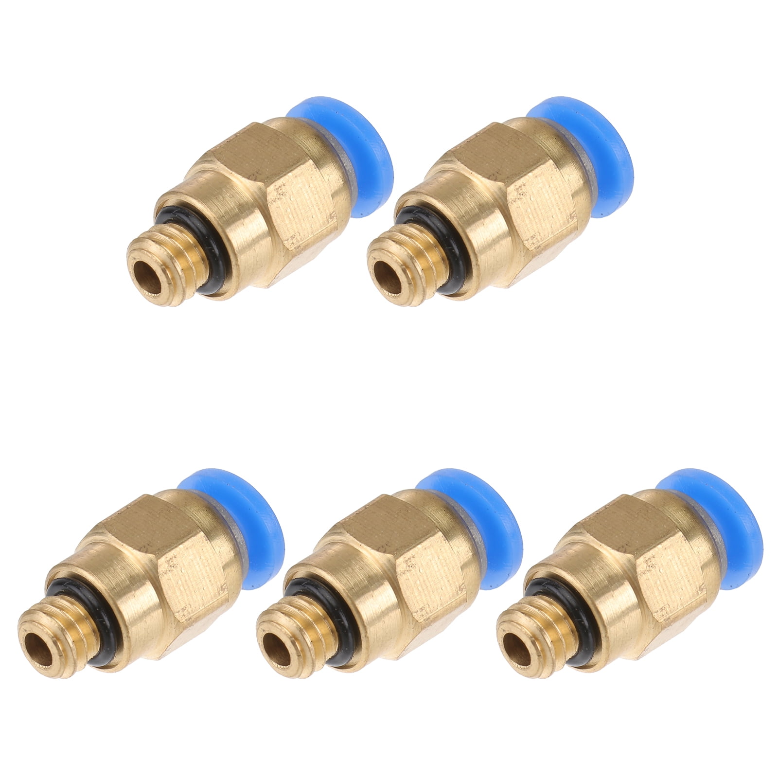 5 PCS PC4-M6 Pneumatic Straight Fitting for 4mm OD RepRap 3D Printer ...