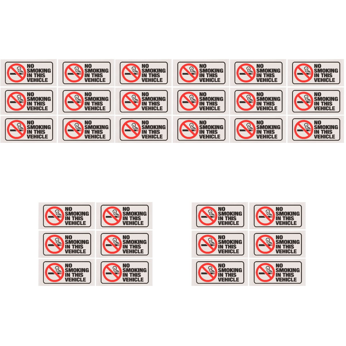 5 PCS Parking Violation Stickers No Smoking Signs for Business ...