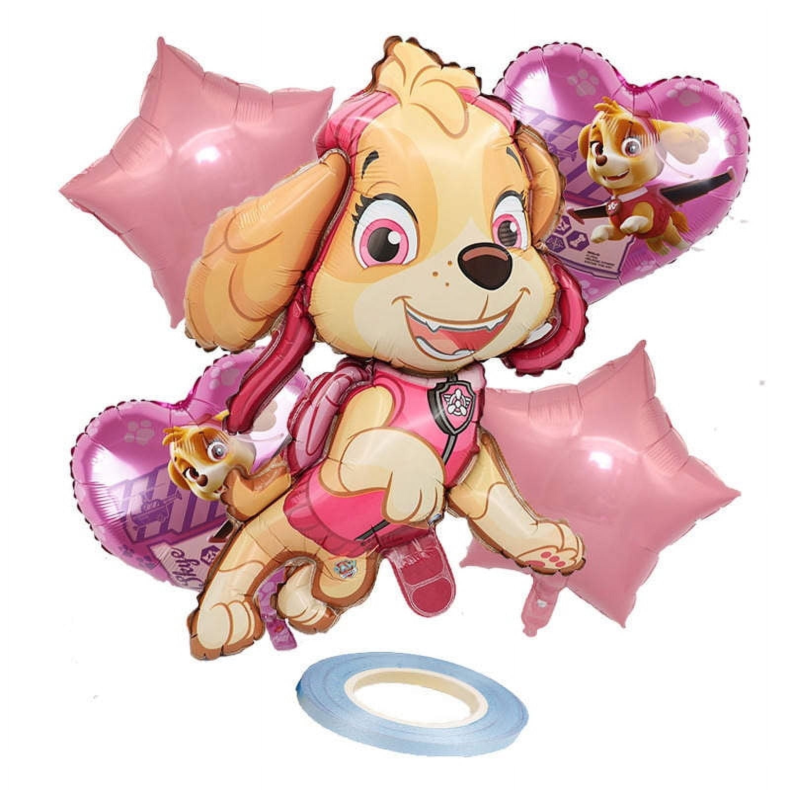 5 PCS Paw Patrol Balloons Skye Dog Balloons Puppy Dog Balloons Gaming ...