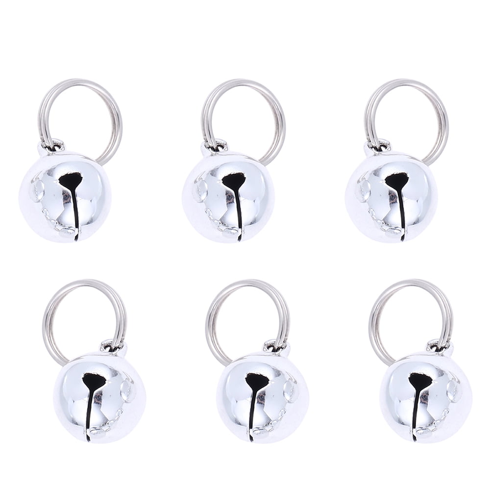 5 PCS Pet Collar Charms Door Bell Christmas Cow Bells Silver - Walmart.com