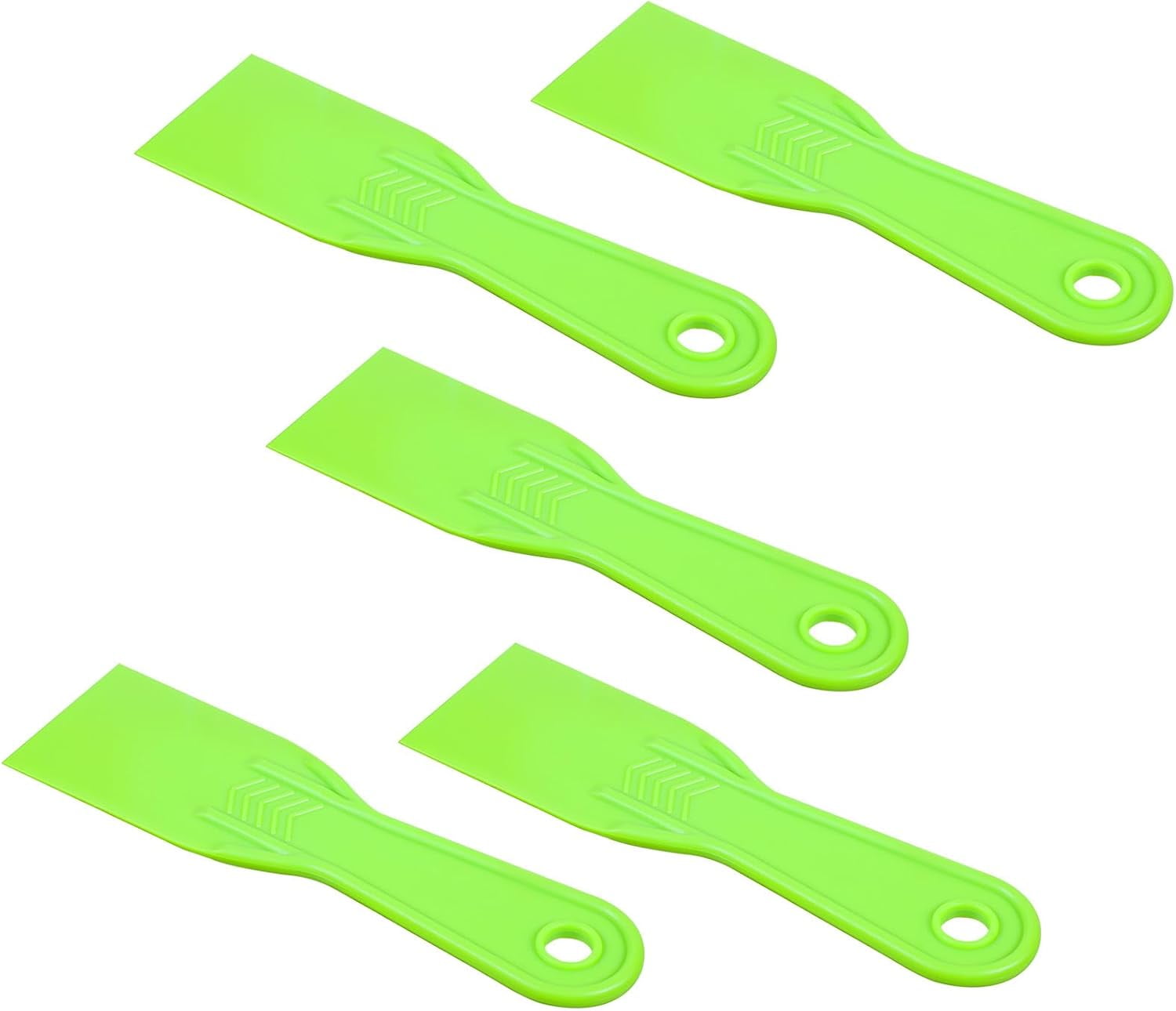 5 PCS Plastic Putty Knife, 2 Inch Plastic Scraper Tool Flexible Putty ...