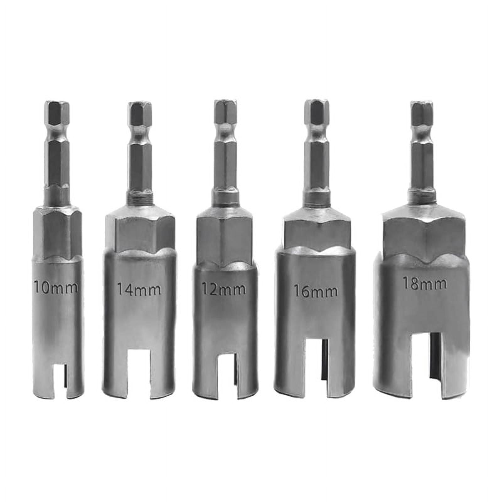 5 PCS Power Wing Nut Driver Set with 1/4 Inch Hex Slot Nuts Drill Bit ...