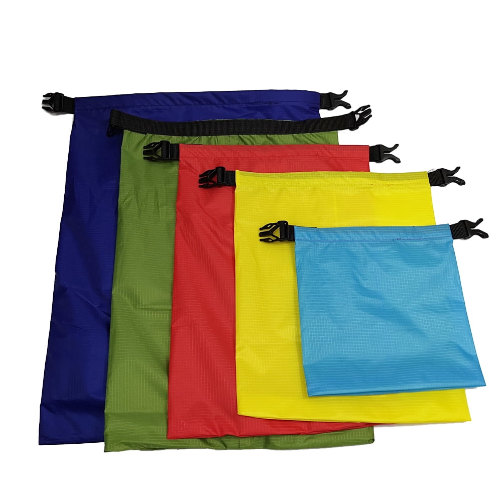 5 PCS Rafting Dry Sack The Hike Water Proof Pouch Drawstring Bags ...
