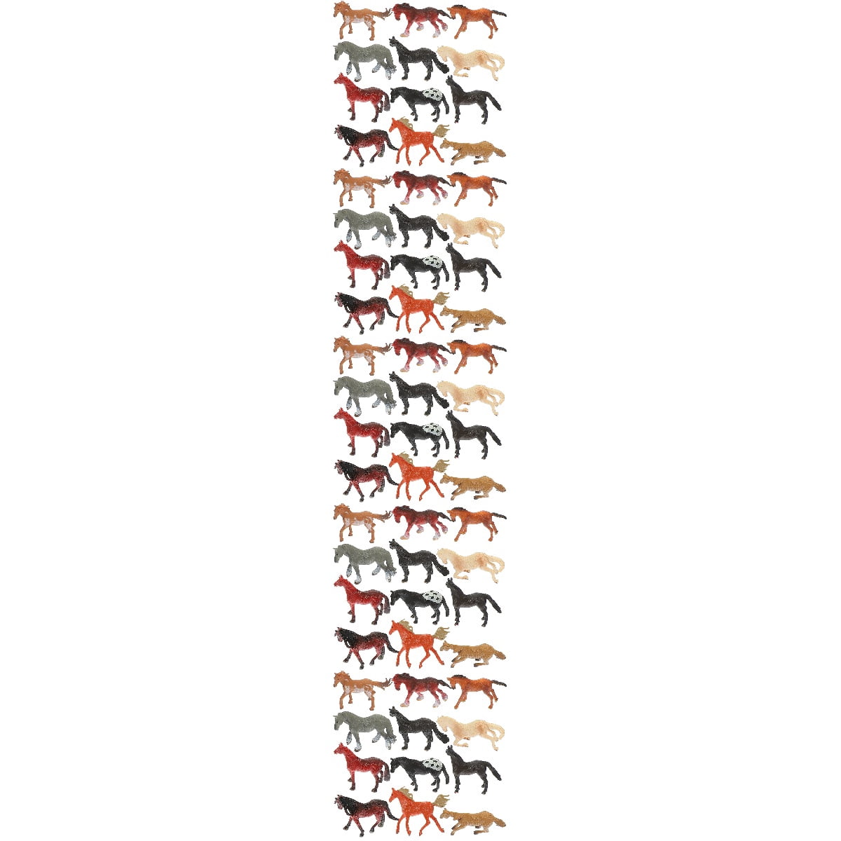 5 PCS Realistic Wild Animal Figures Horse Model Toy Bookshelf Decor ...