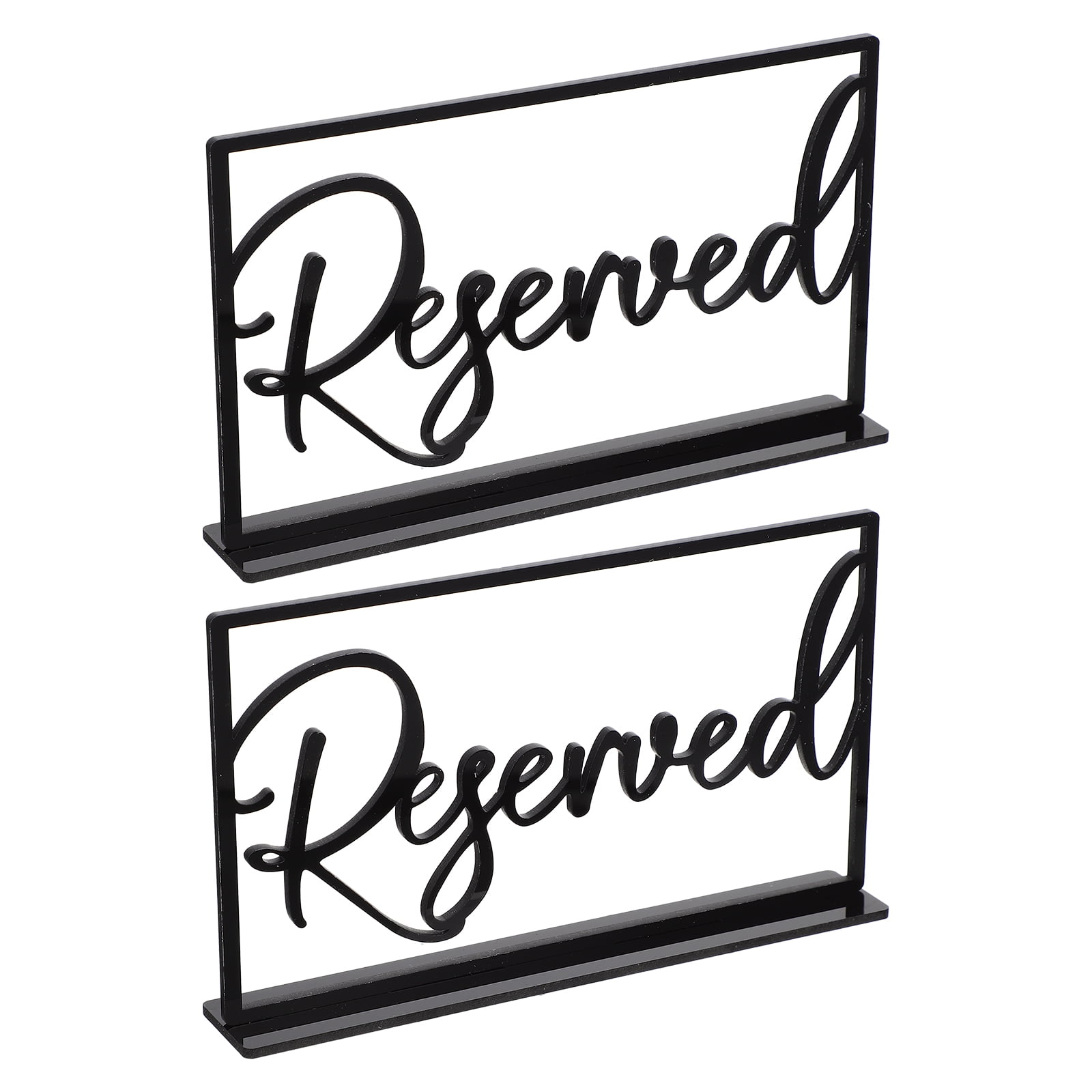 5 PCS Reserved Table Signs Name Place Cards for Setting Mark Bar ...