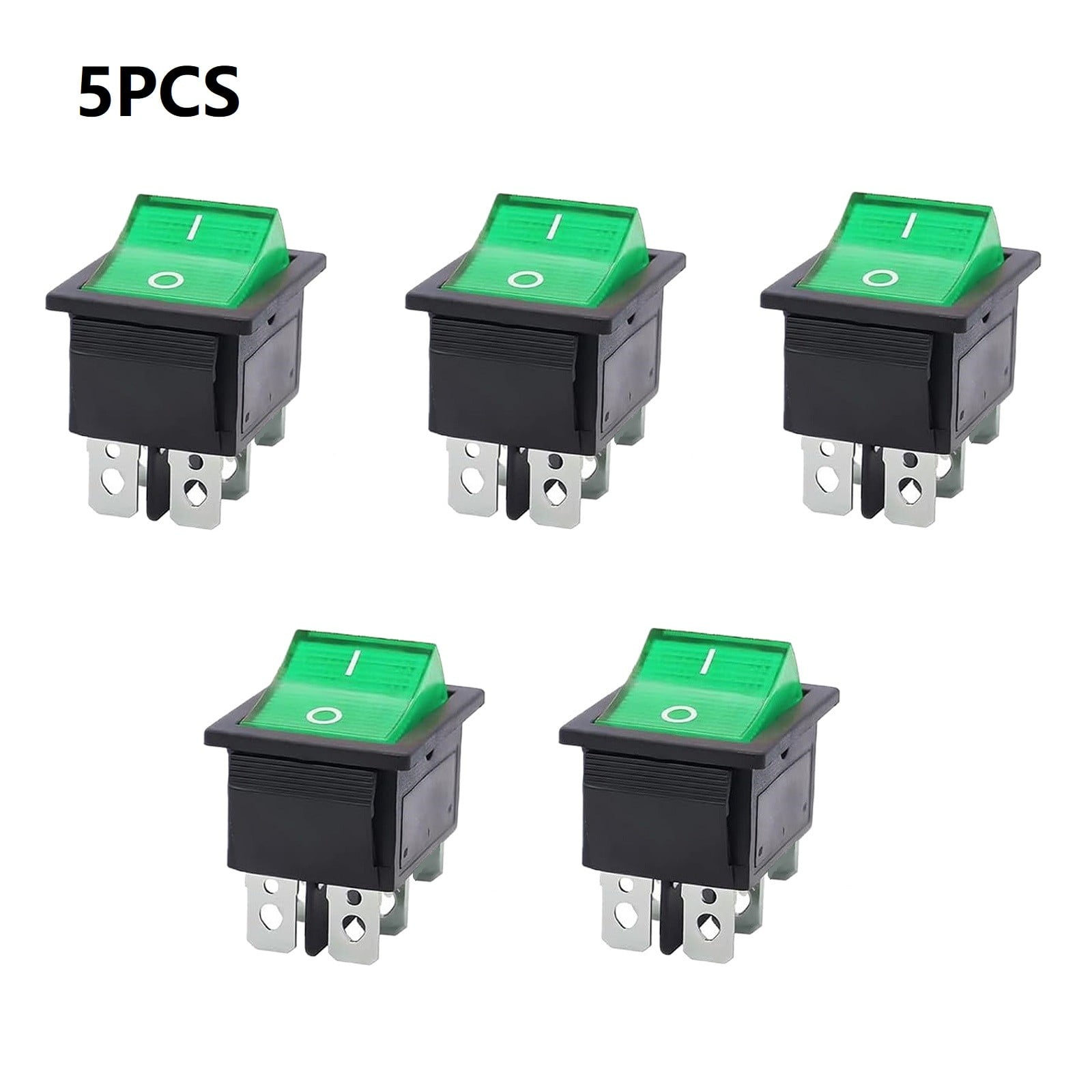 5 PCS Rocker Switch 40A 250V On/Off Toggle Switch 6 Pins 2 Positions ...