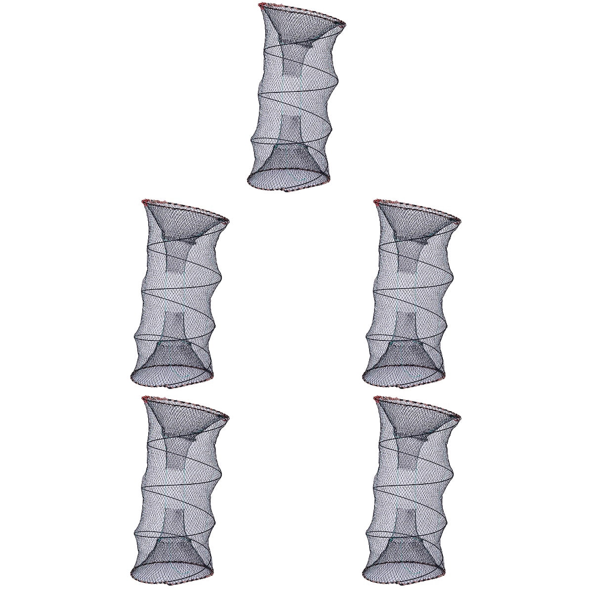 5 PCS Shrimp and Crab Cage Lobster Trap Fishing Gear - Walmart.com