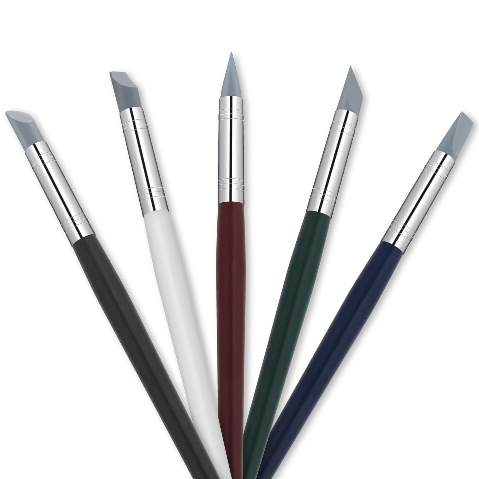 5 PCS Silicone Paint Brush, Professional Silicone Sculpting Flexible ...