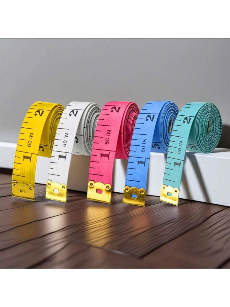 5 PCS Soft Tape Measure, 60-Inch Double Scale Ruler for Sewing, Body ...