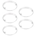 5 PCS Stainless Steel Wire Wrap Bangles Making Expandable Bangle ...