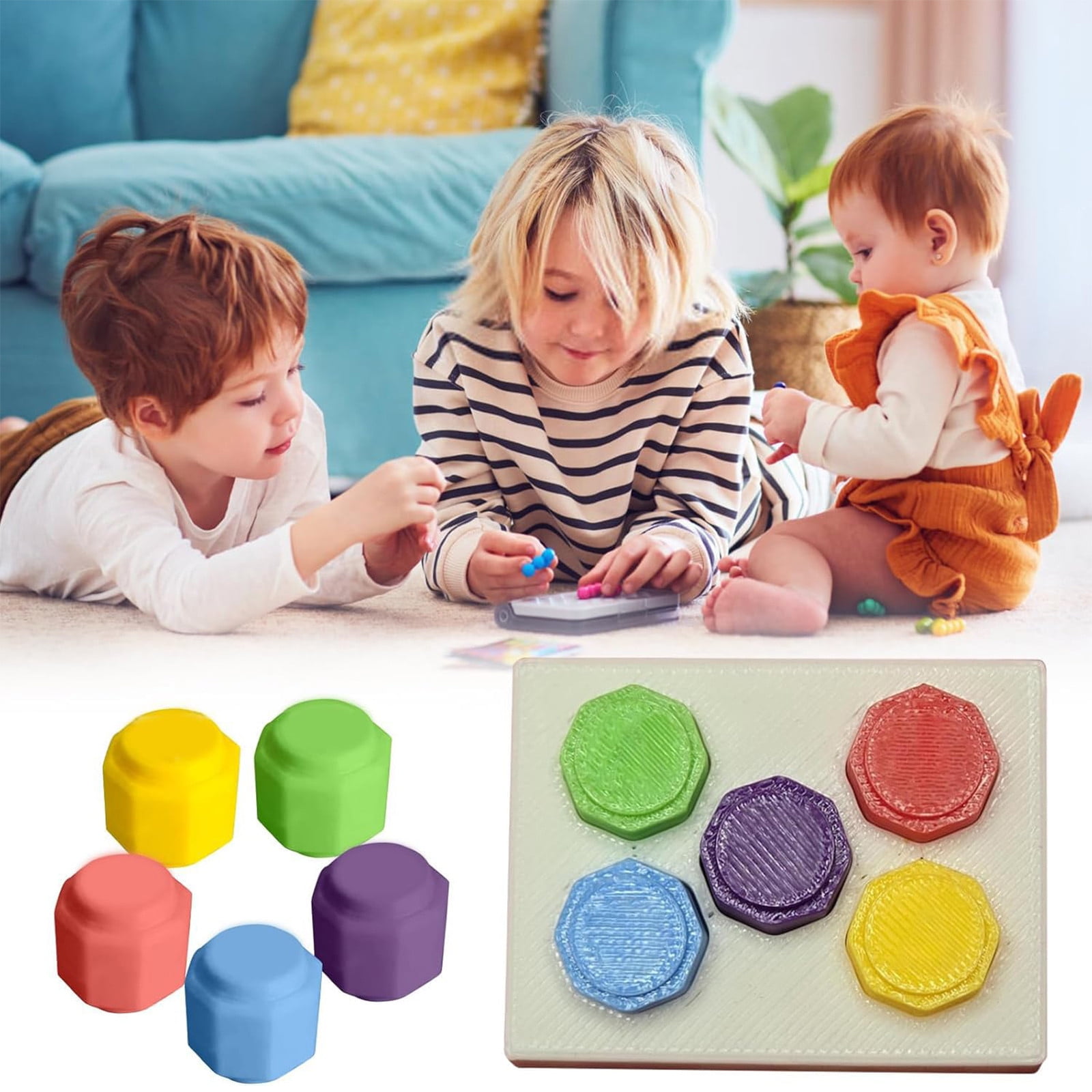 5 PCS Stone Catching Game Stone Game Hand Eye Coordination Training Toy ...