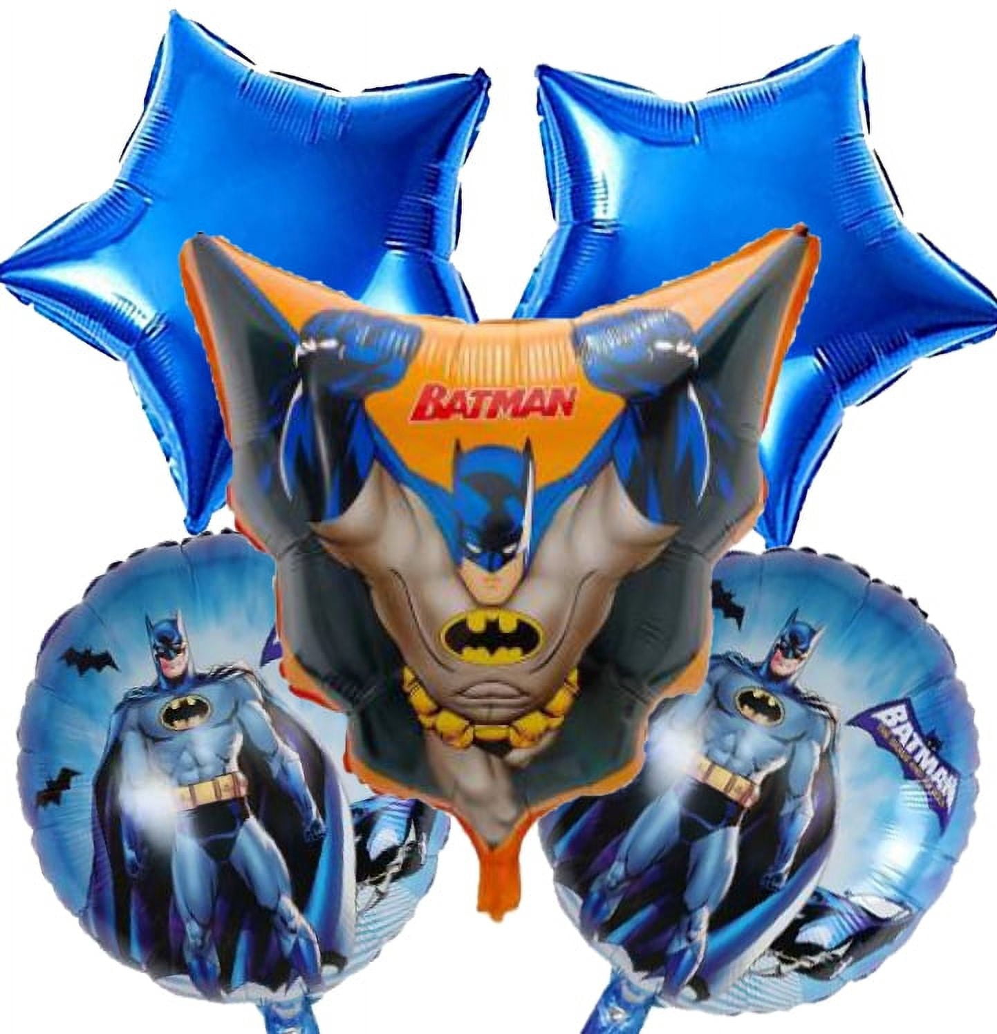5 PCS Superhero Balloons Batman Balloon Bat Balloons Foil Balloons ...