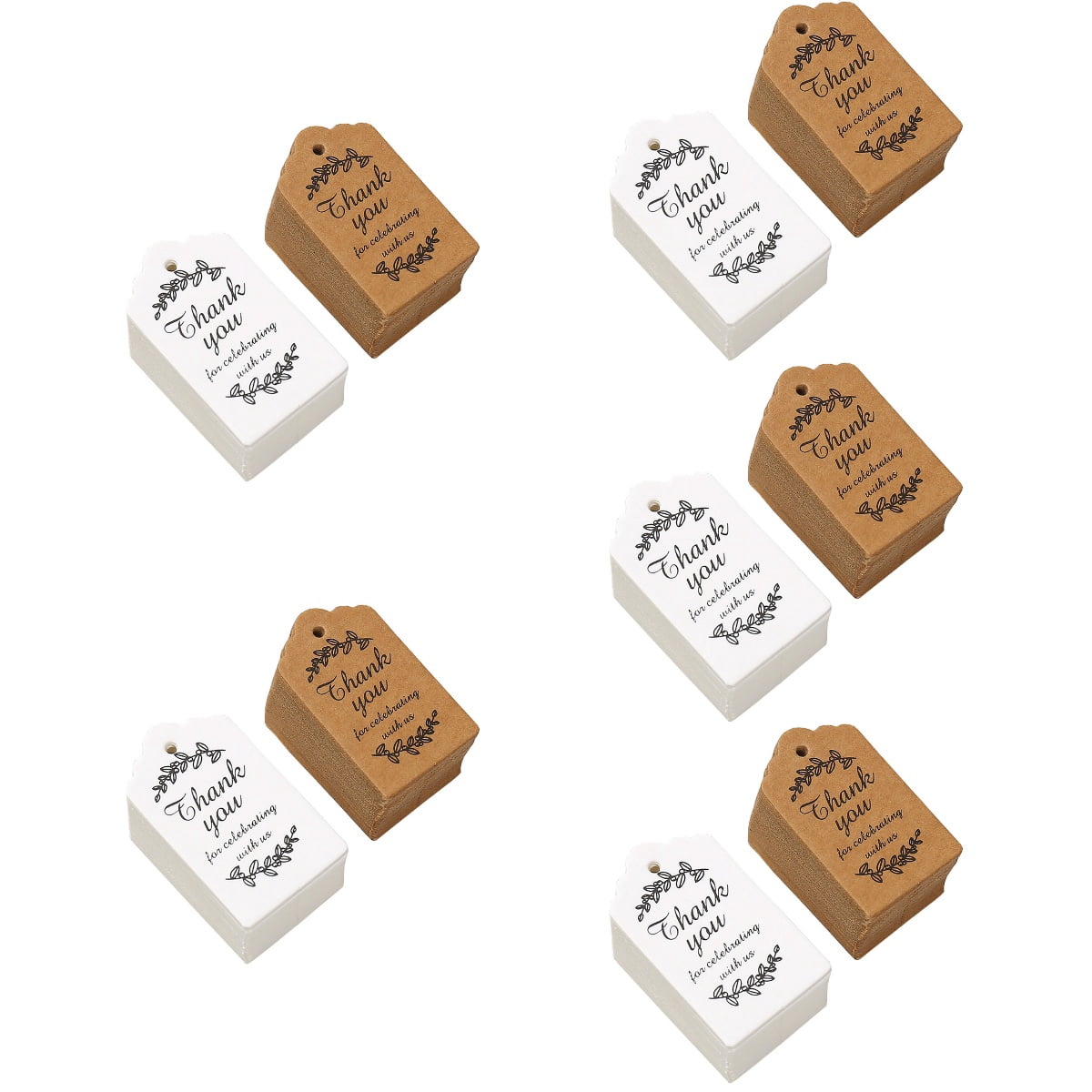 5 PCS Thank You Tag for Wedding Label Assorted Color Gift Tags Portable ...